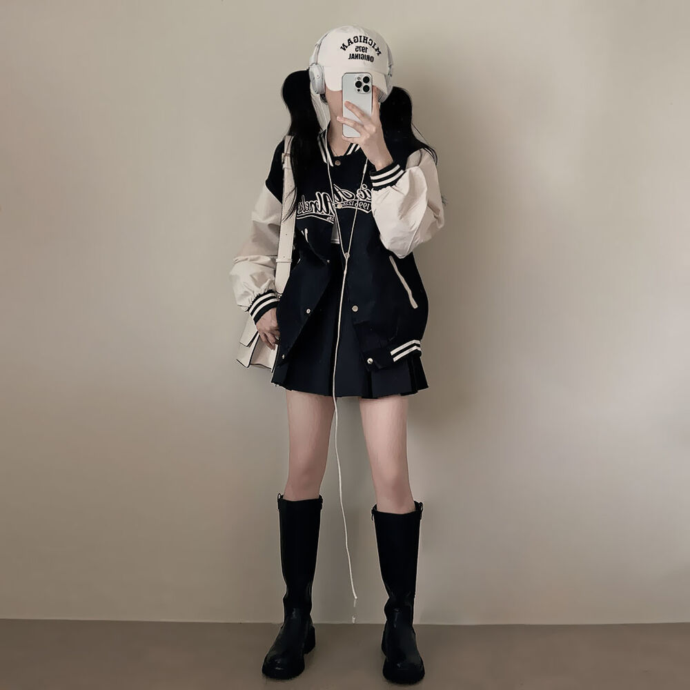 (3color/Y2K)レタリング野球ジャンパー|ファッション通販サイトNUGU