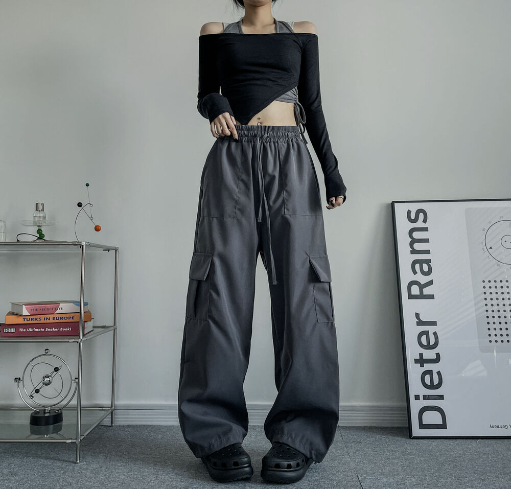 [選べる着丈]ストリング2WAYカーゴワイドパンツ(model 159cm)|ファッション通販サイトNUGU